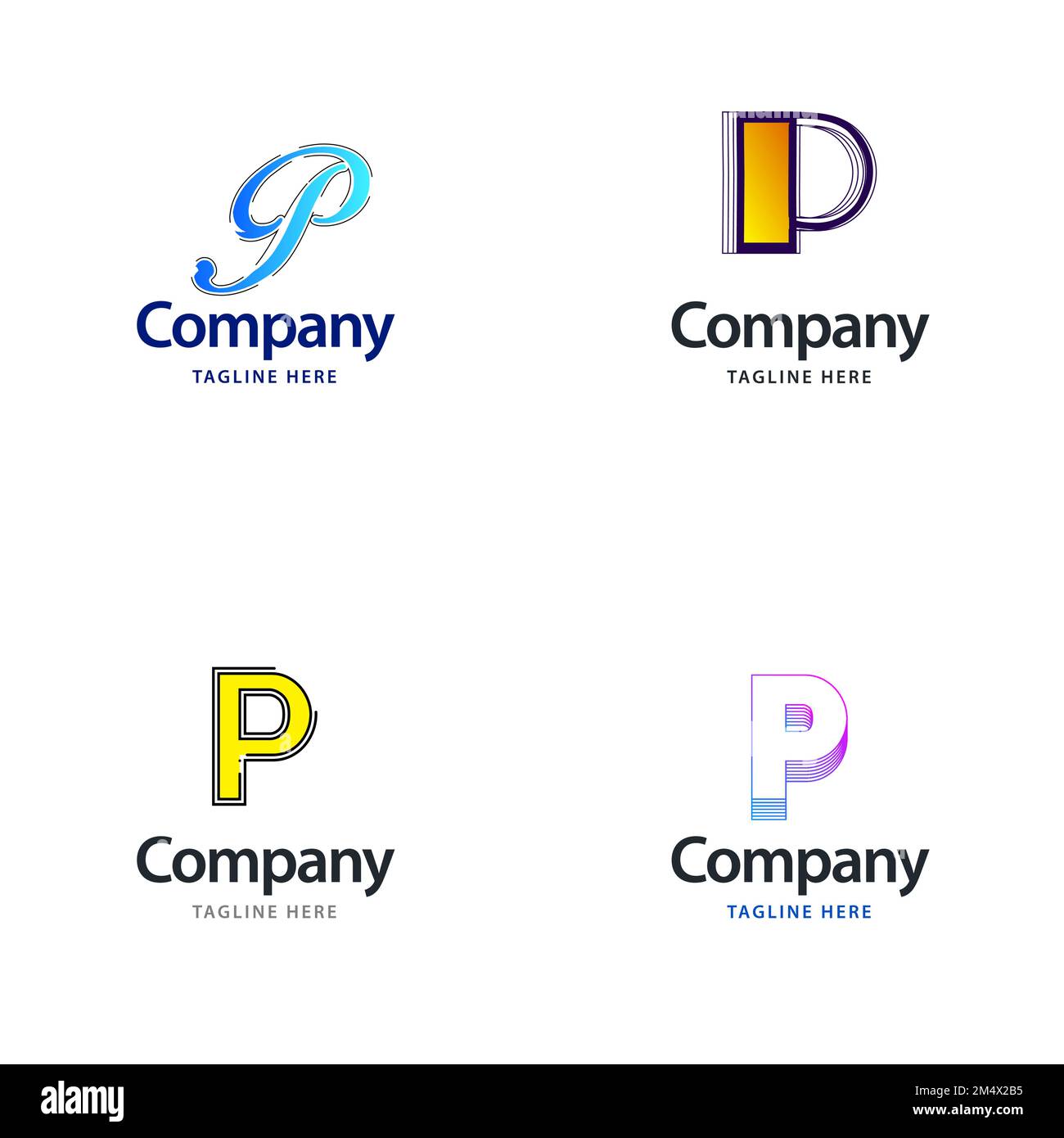 Letter P Big Logo Pack Design Creative Modern logos design for your ...
