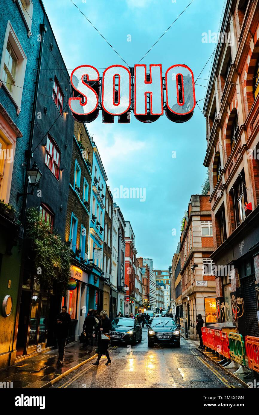 Celebrates 25 years carnaby street christmas lights hi-res stock ...