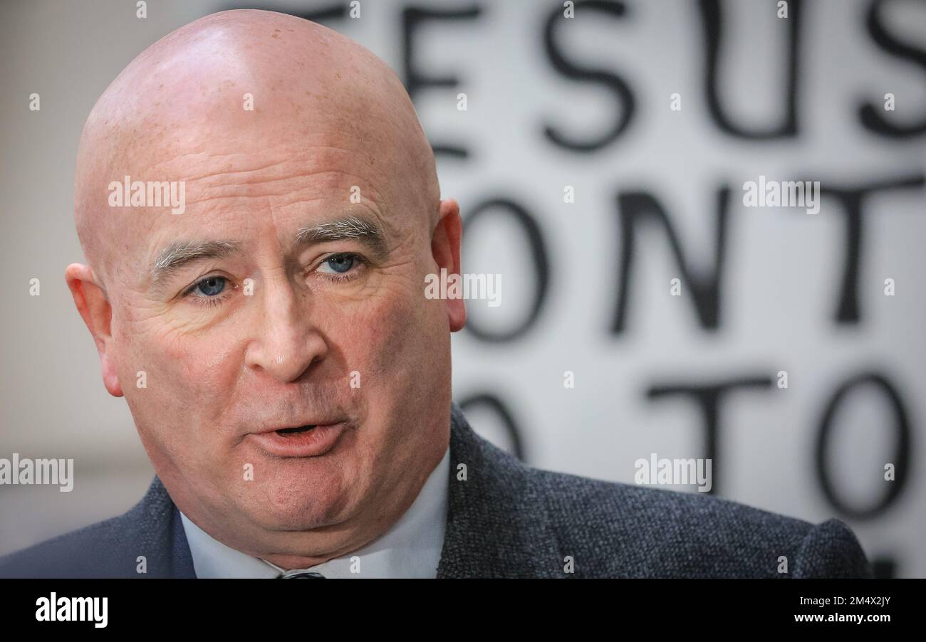 Mick Lynch General Secretary of the National Union of Rail, Maritime ...