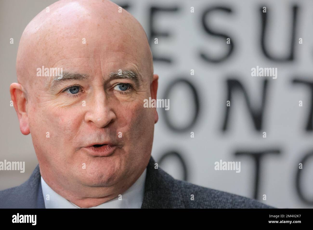 Mick Lynch General Secretary of the National Union of Rail, Maritime ...