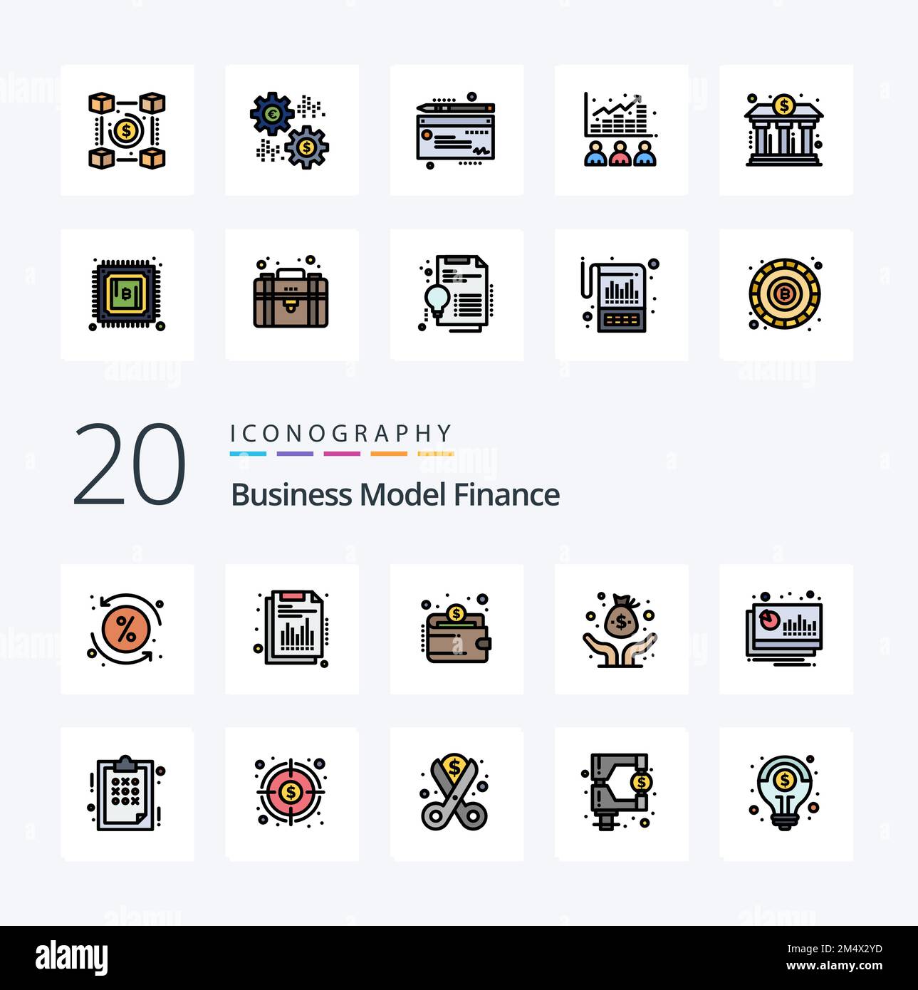 20 Finance Line Filled Color icon Pack like chart venture cash investor ... 20 Finance Line Filled Color icon Pack like chart venture cash investor ...