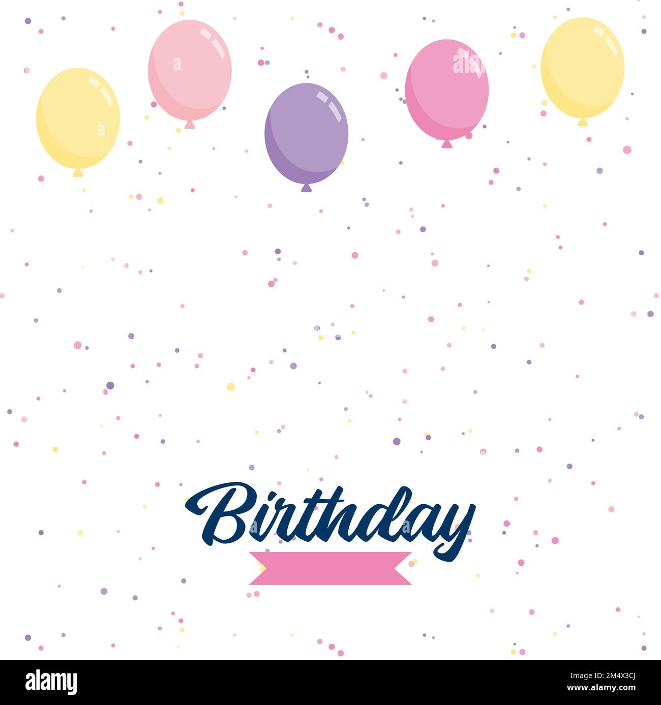 Simple happy birthday background - customize and download for free