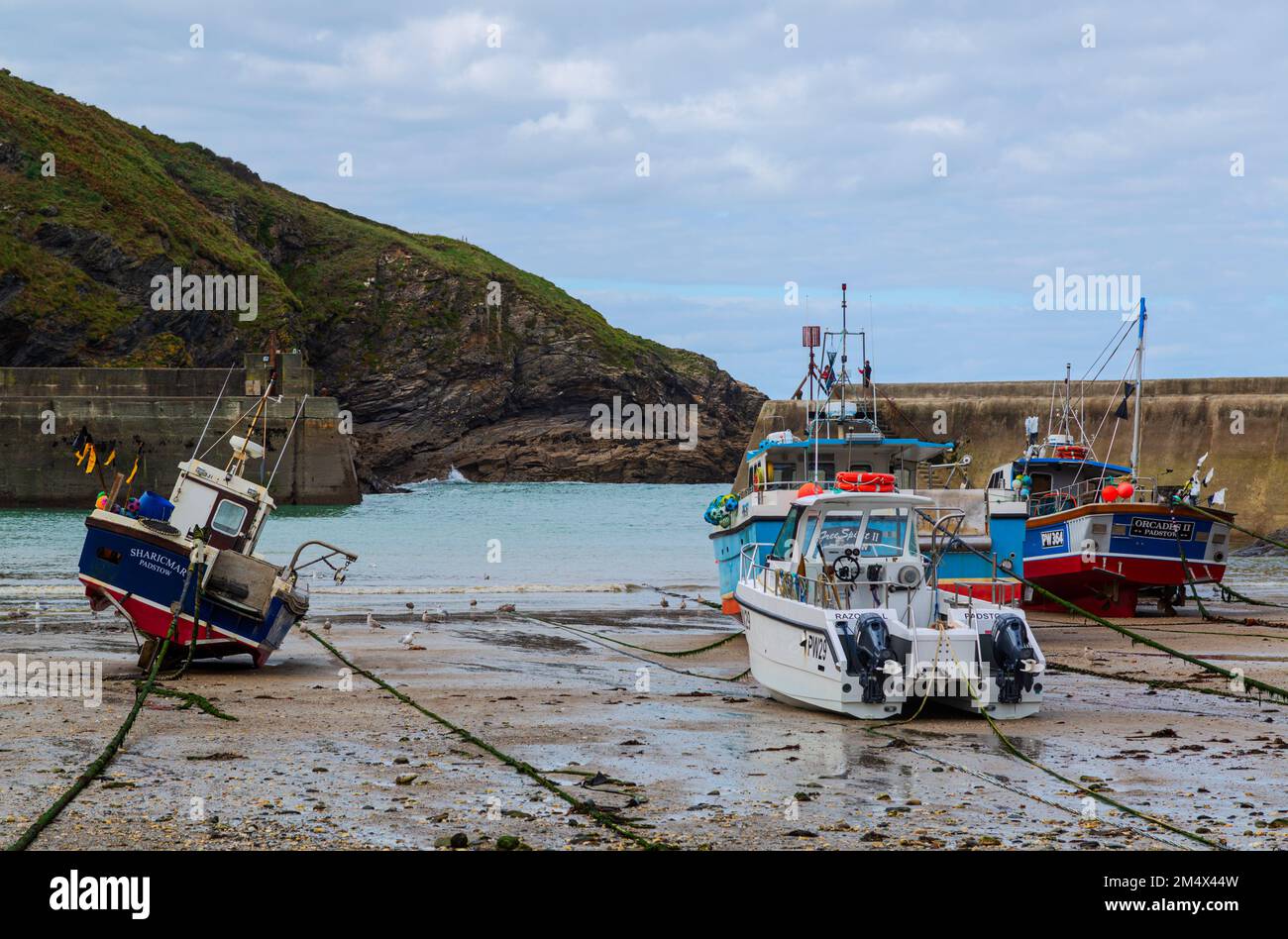 Port Isaac Harbour North Cornwall Stock Photo - Alamy