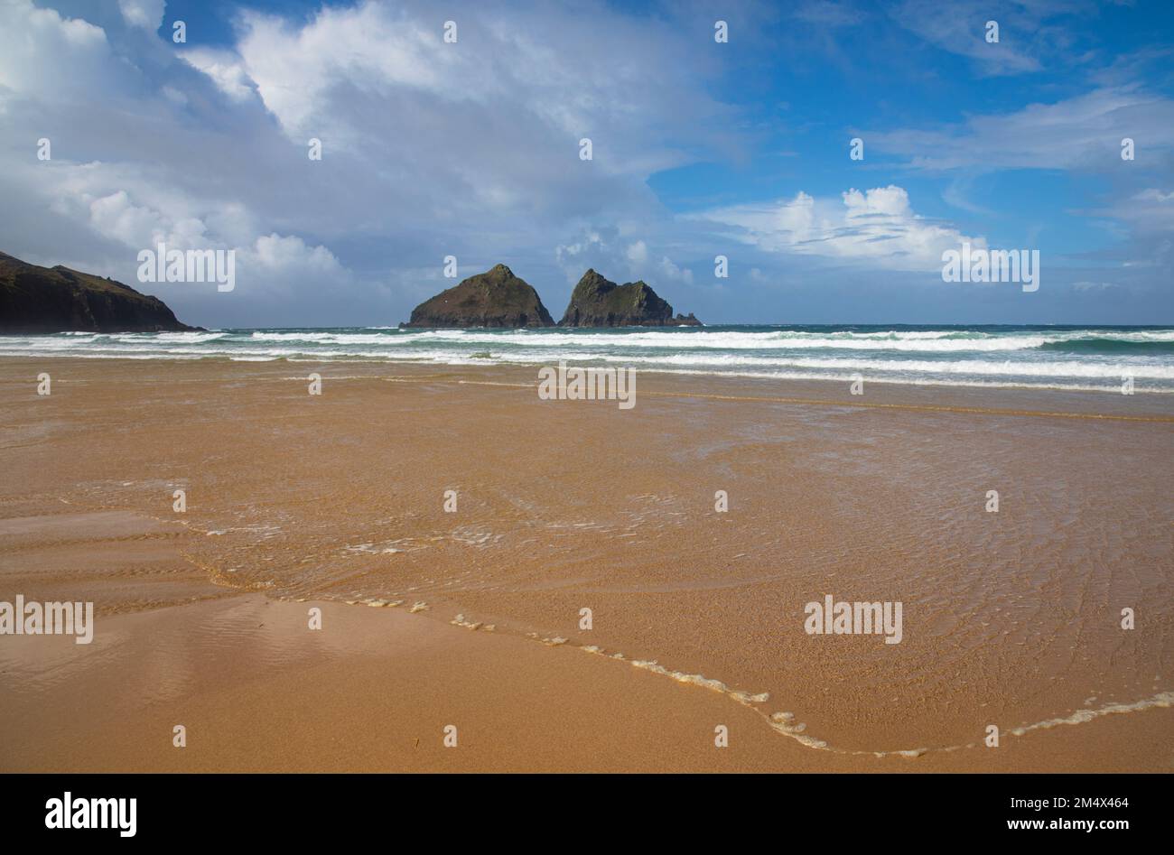 Holywell Bay North Cornwall Stock Photo - Alamy