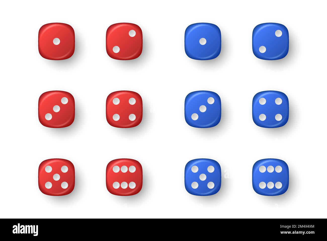 Plastic cubes top view isolated Stock Vector Images - Alamy