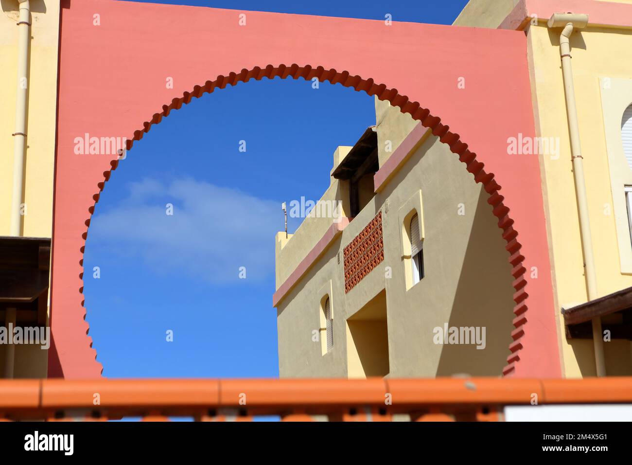 a circular opening with notched edge Stock Photo - Alamy