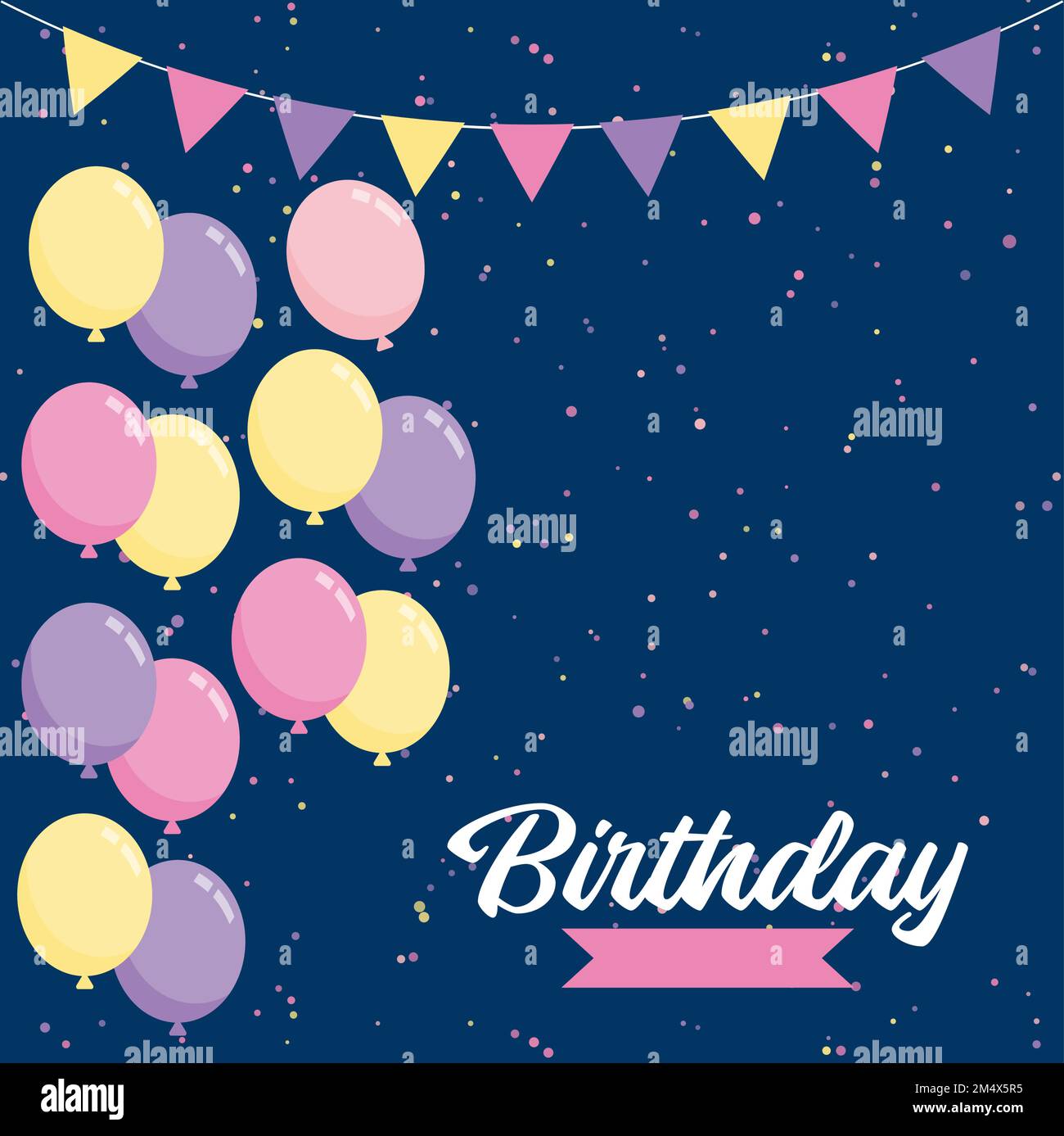 Happy Birthday To you Balloon background for party holiday birthday ...