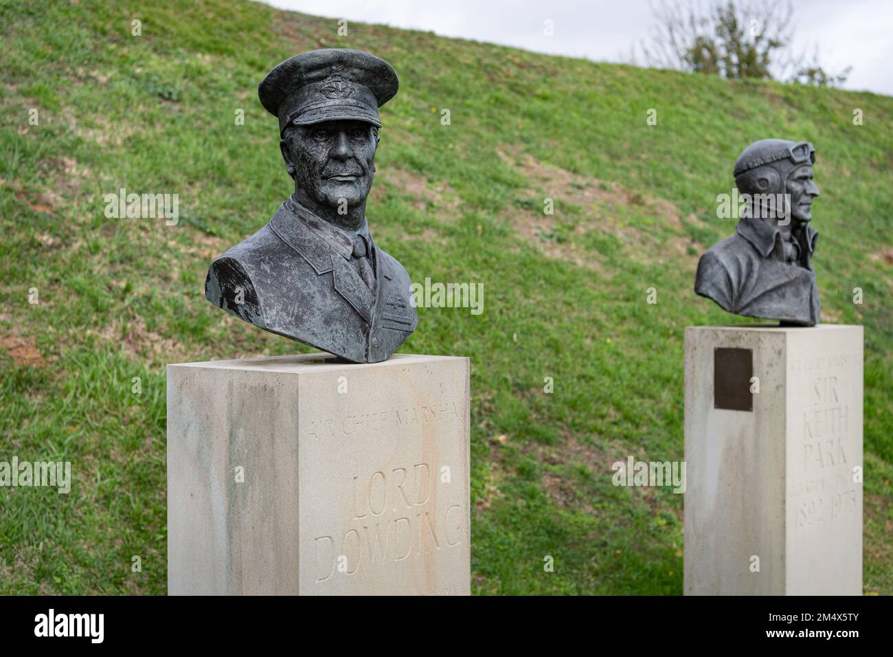 Busts of Battle of Britain RAF Leaders Lord Hugh Dowding and Sir Keith ...