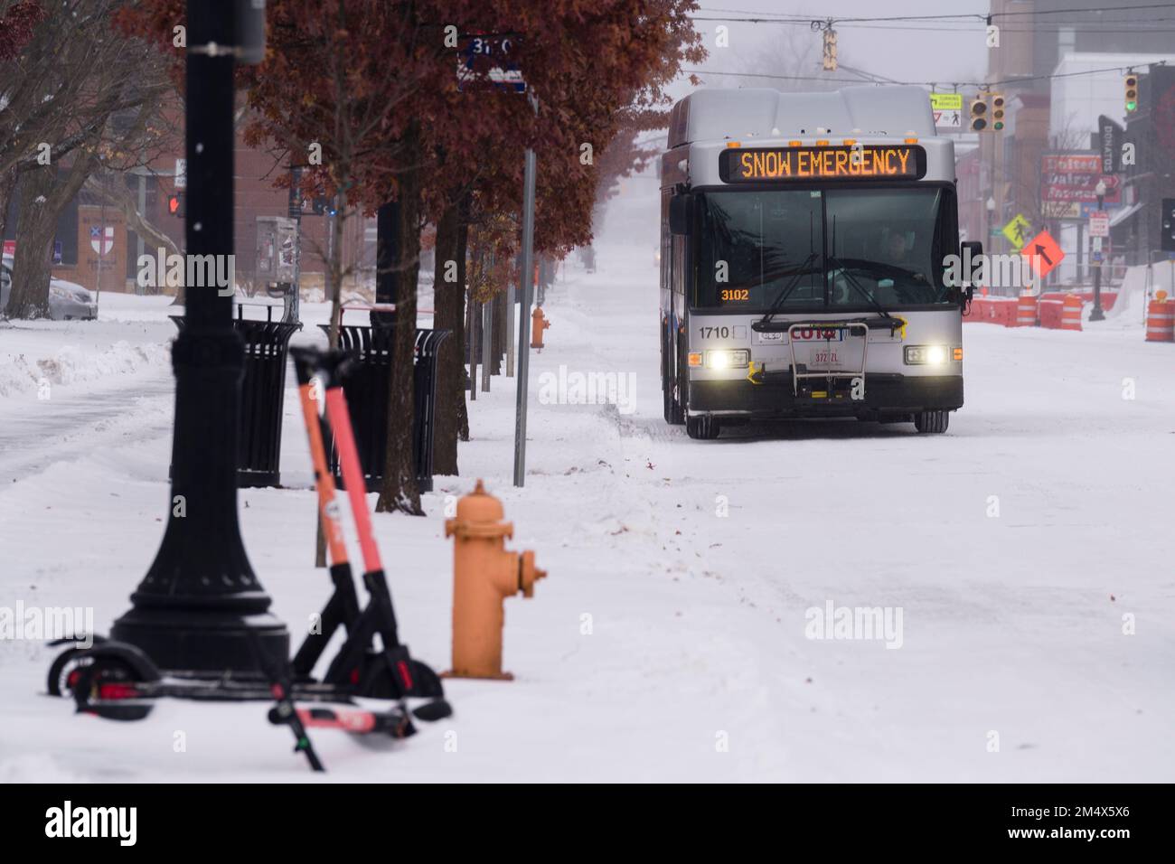 Columbus, Ohio, USA. 23rd Dec, 2022. A bus operated by the Central Ohio ...