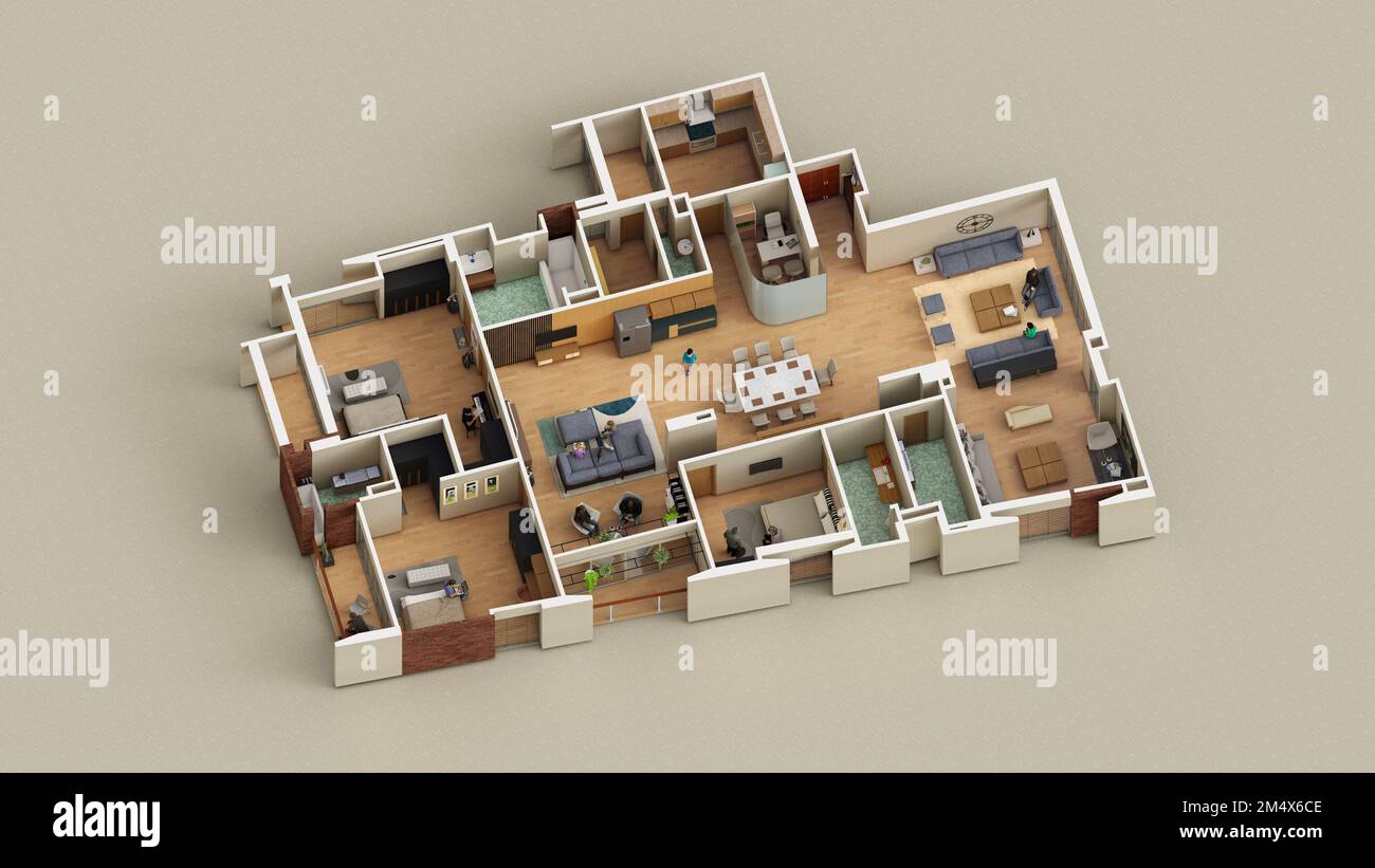 Axonometric view hi-res stock photography and images - Alamy
