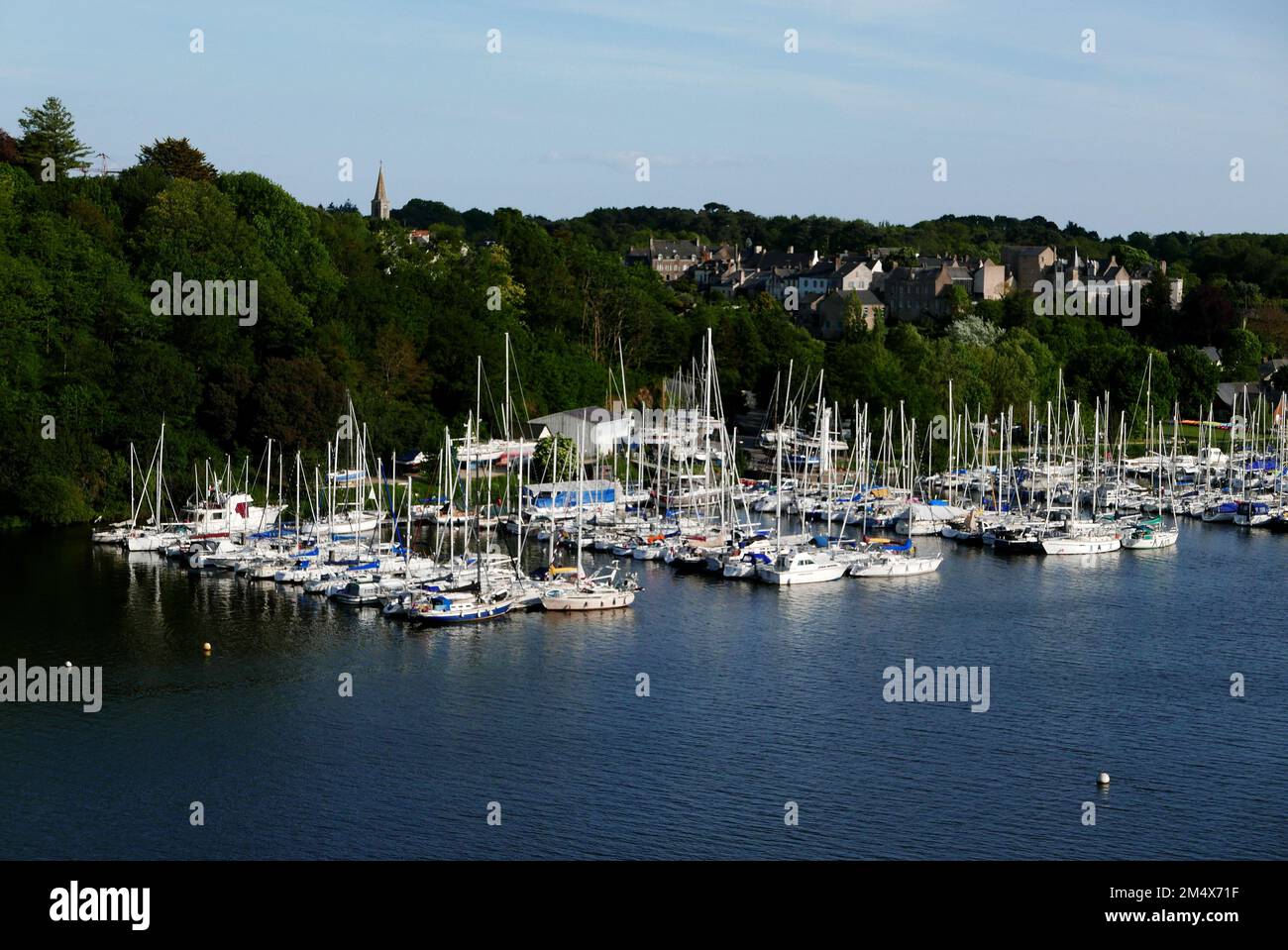 La Ferte-Bernard, le port neuf and new bridge, Morbihan, Bretagne ...