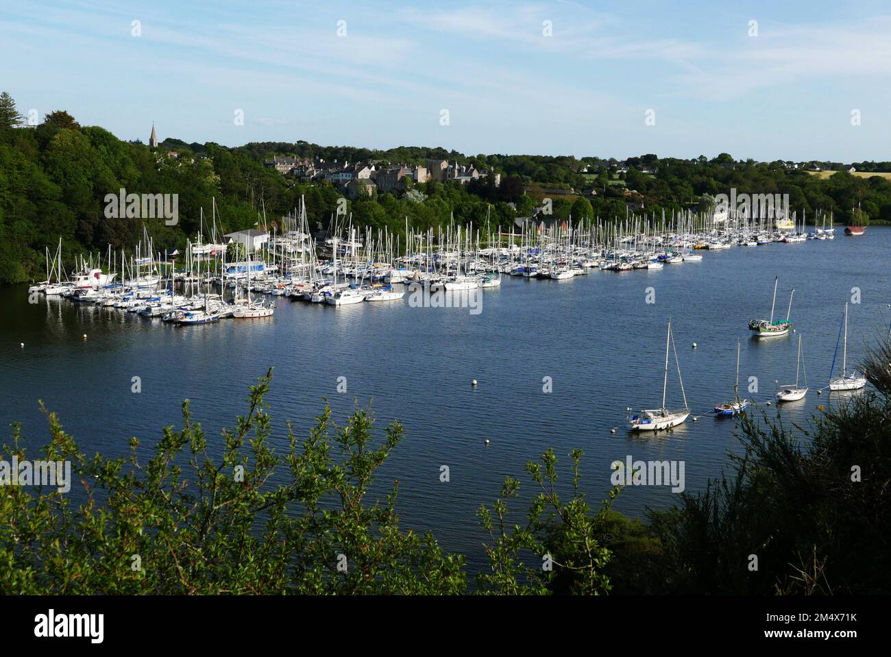 La Ferte-Bernard, le port neuf and new bridge, Morbihan, Bretagne ...