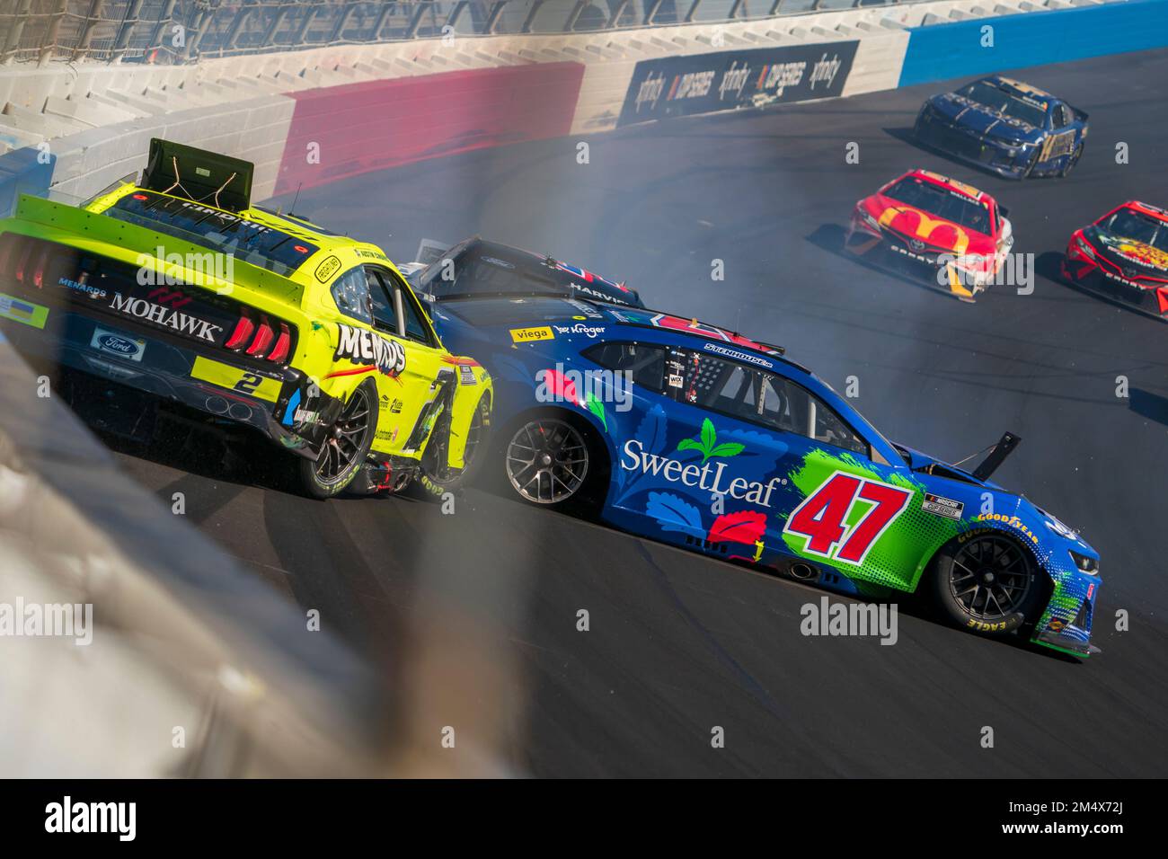Hampton, GA, USA. 20th Mar, 2022. Ricky Stenhouse Jr. and Austin ...