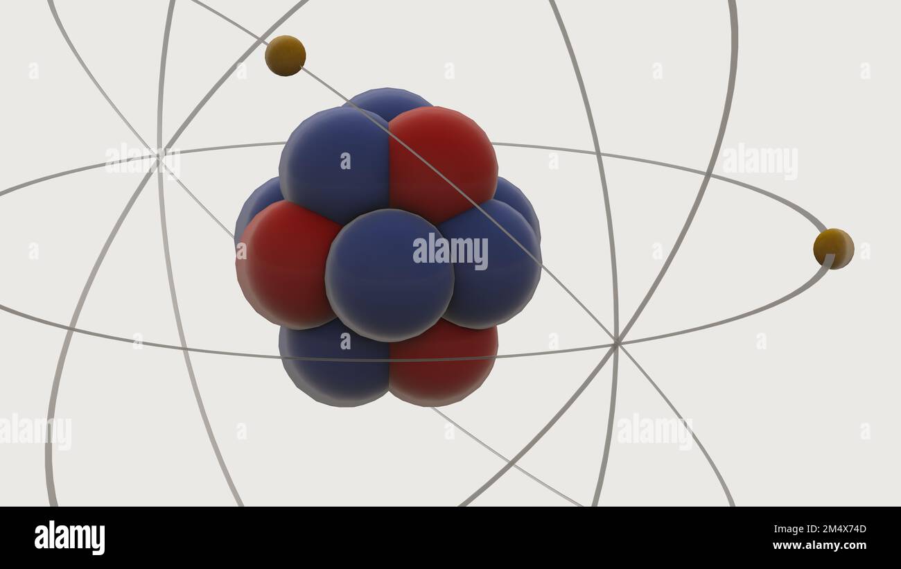 Rutherfords Atomic Model Stock Photo - Alamy