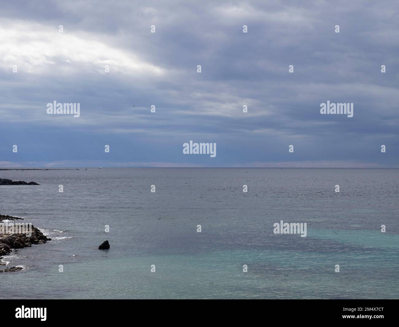Stormy light over the sea, Gallipoli, Puglia, Italy Stock Photo - Alamy