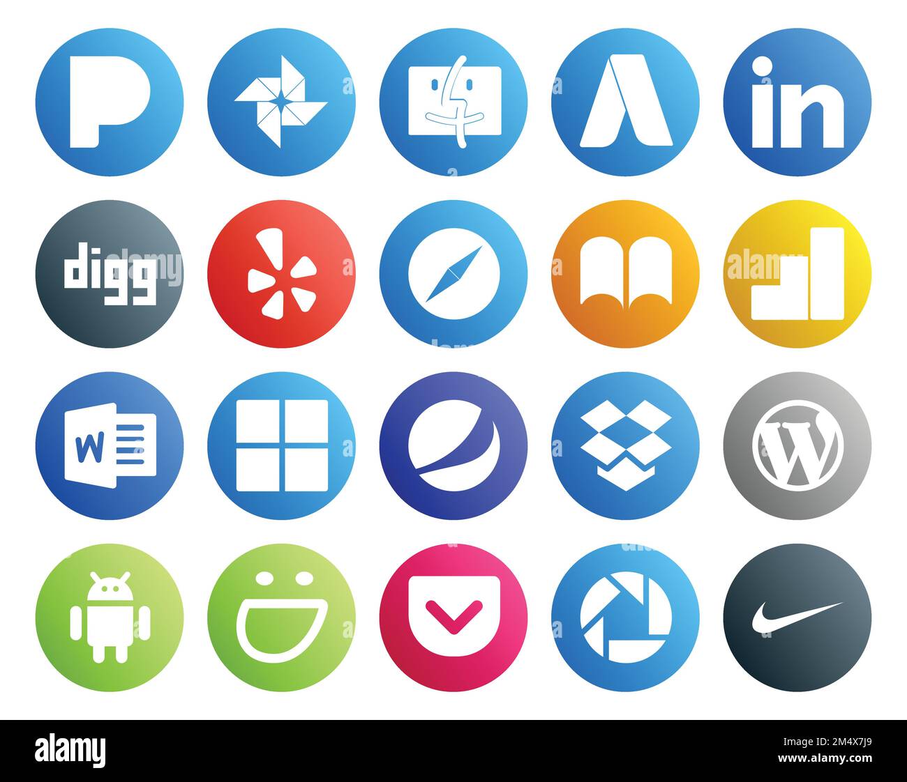 Wordpress Icon Flat