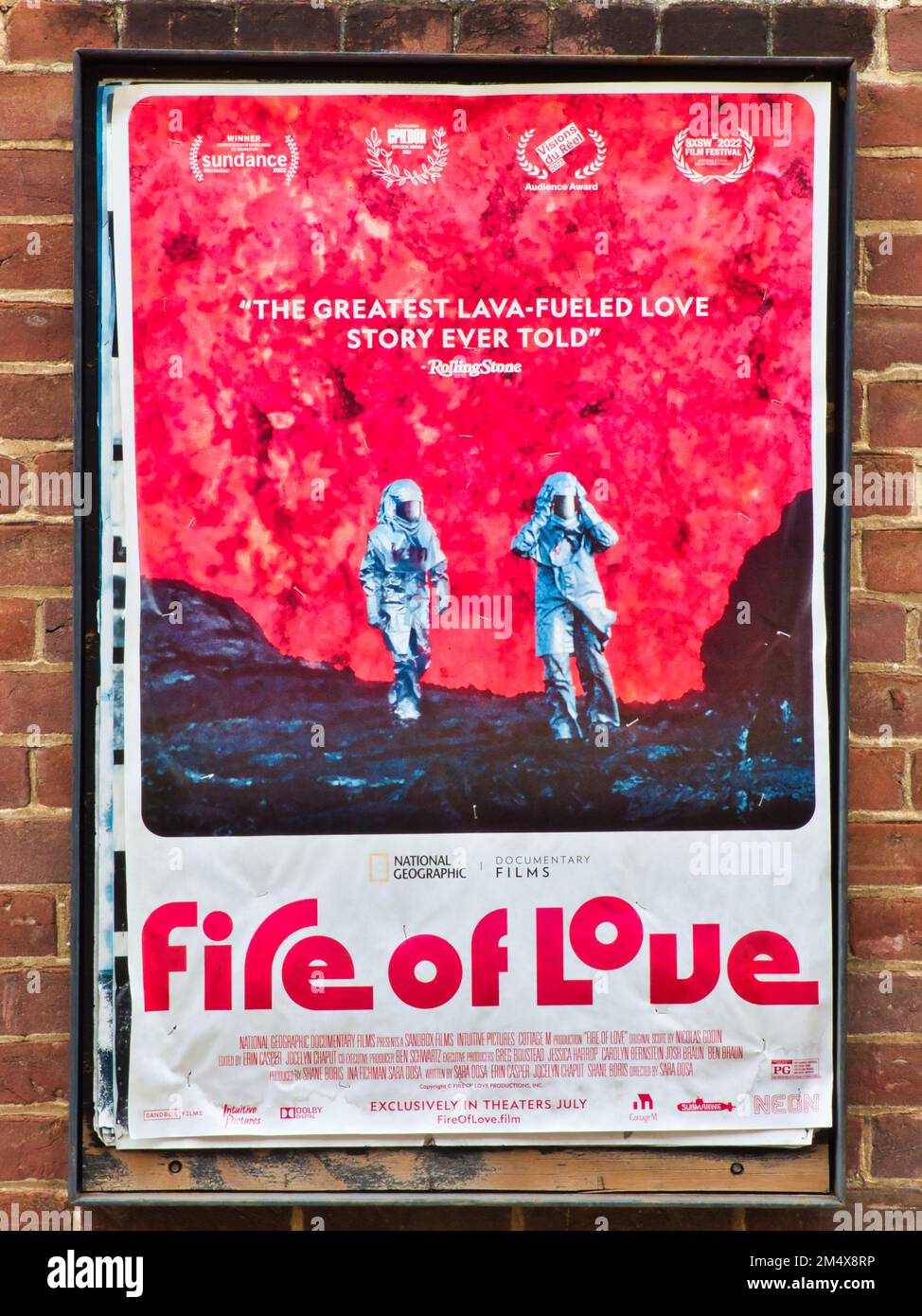 Fire of Love movie poster Stock Photo - Alamy