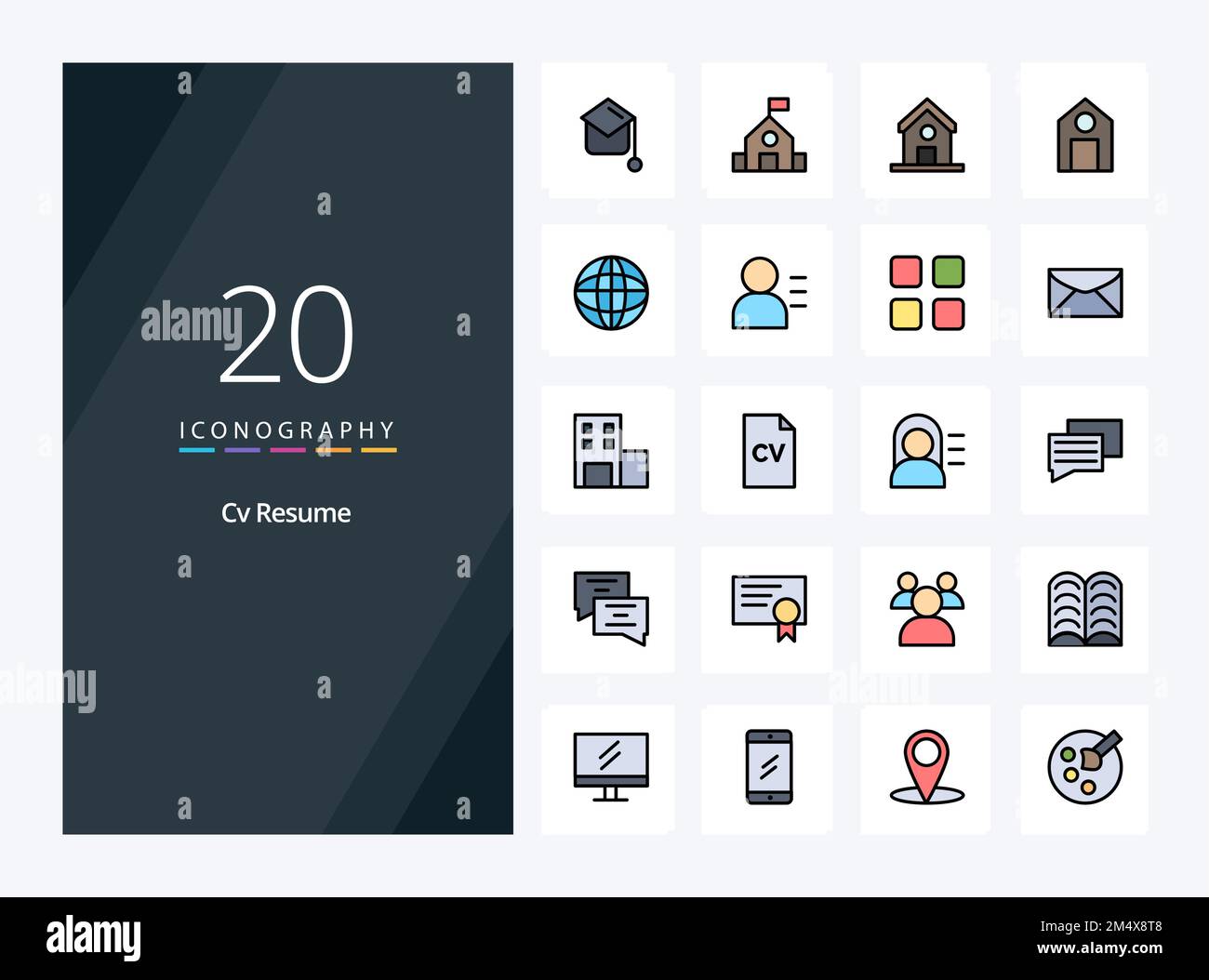 20 cv Stock Vector Images - Alamy