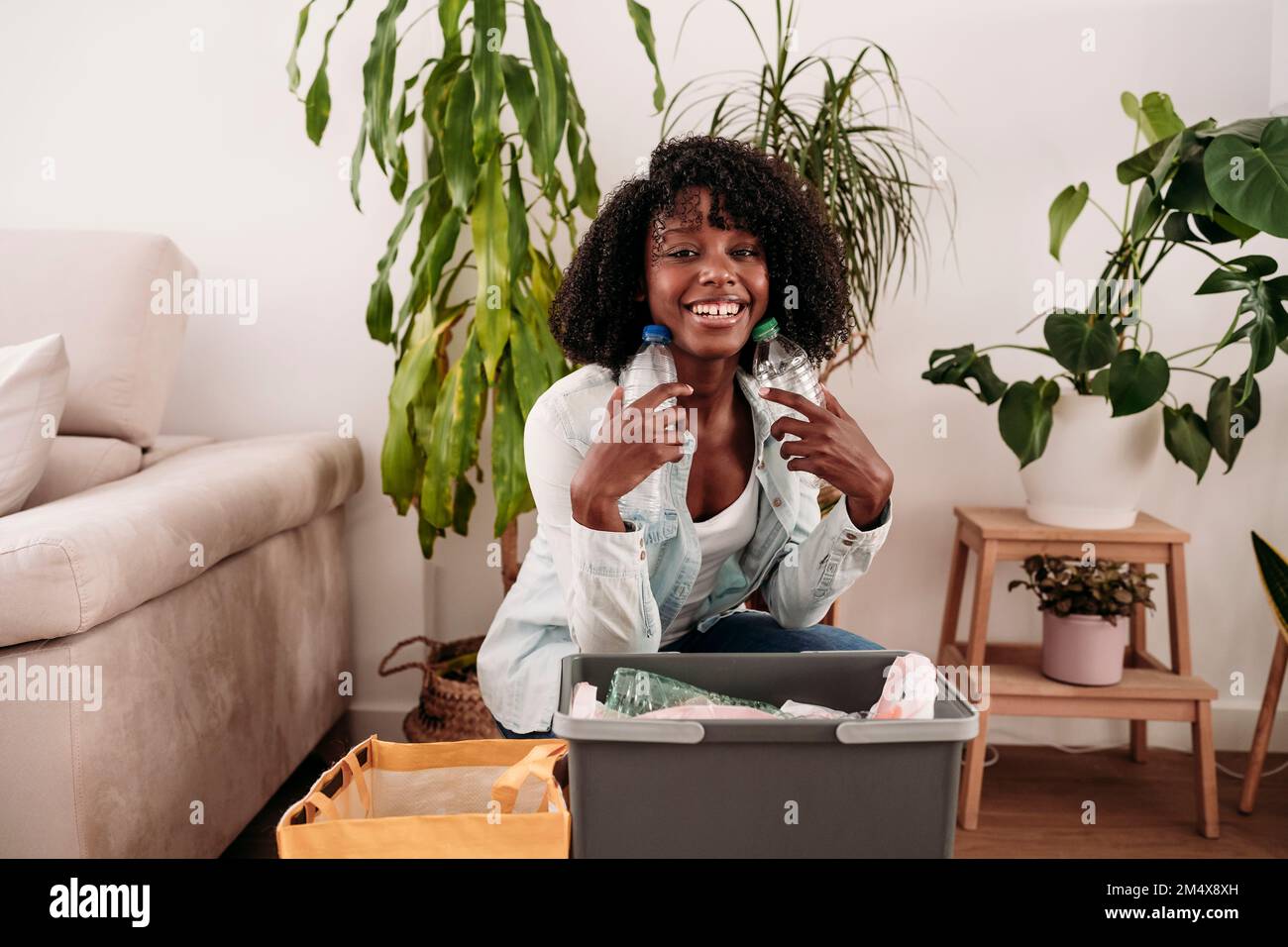 African american woman crouching hi-res stock photography and images ...