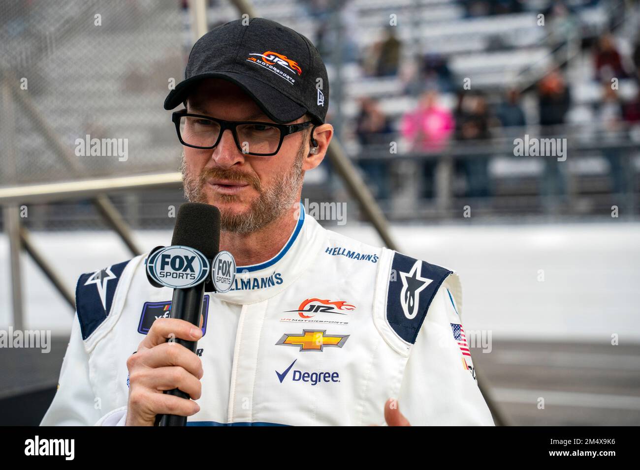 Martinsville, VA, USA. 08th Apr, 2022. Dale Earnhardt Jr prepares to ...