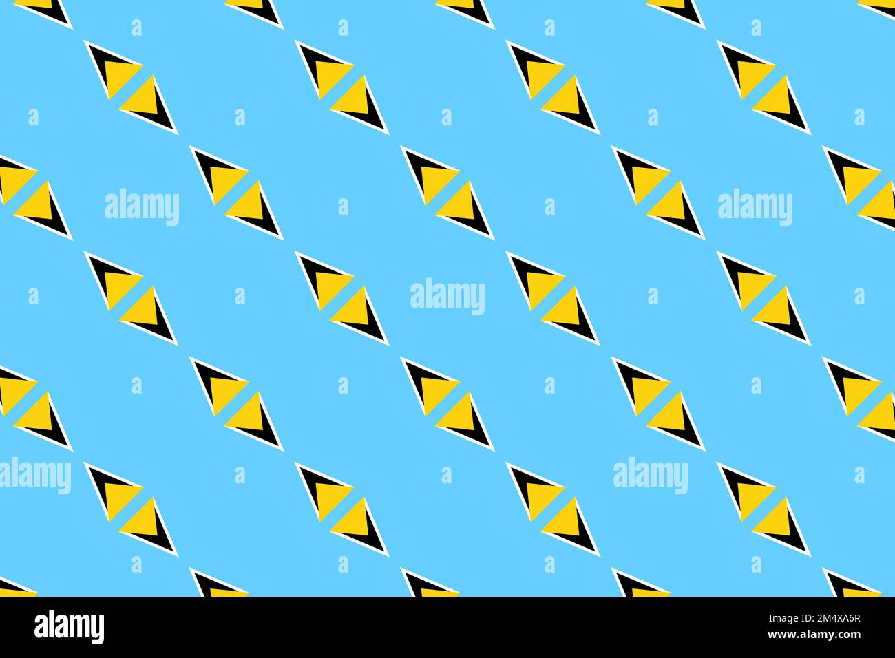 Geometric pattern in the colors of the national flag of Saint Lucia ...