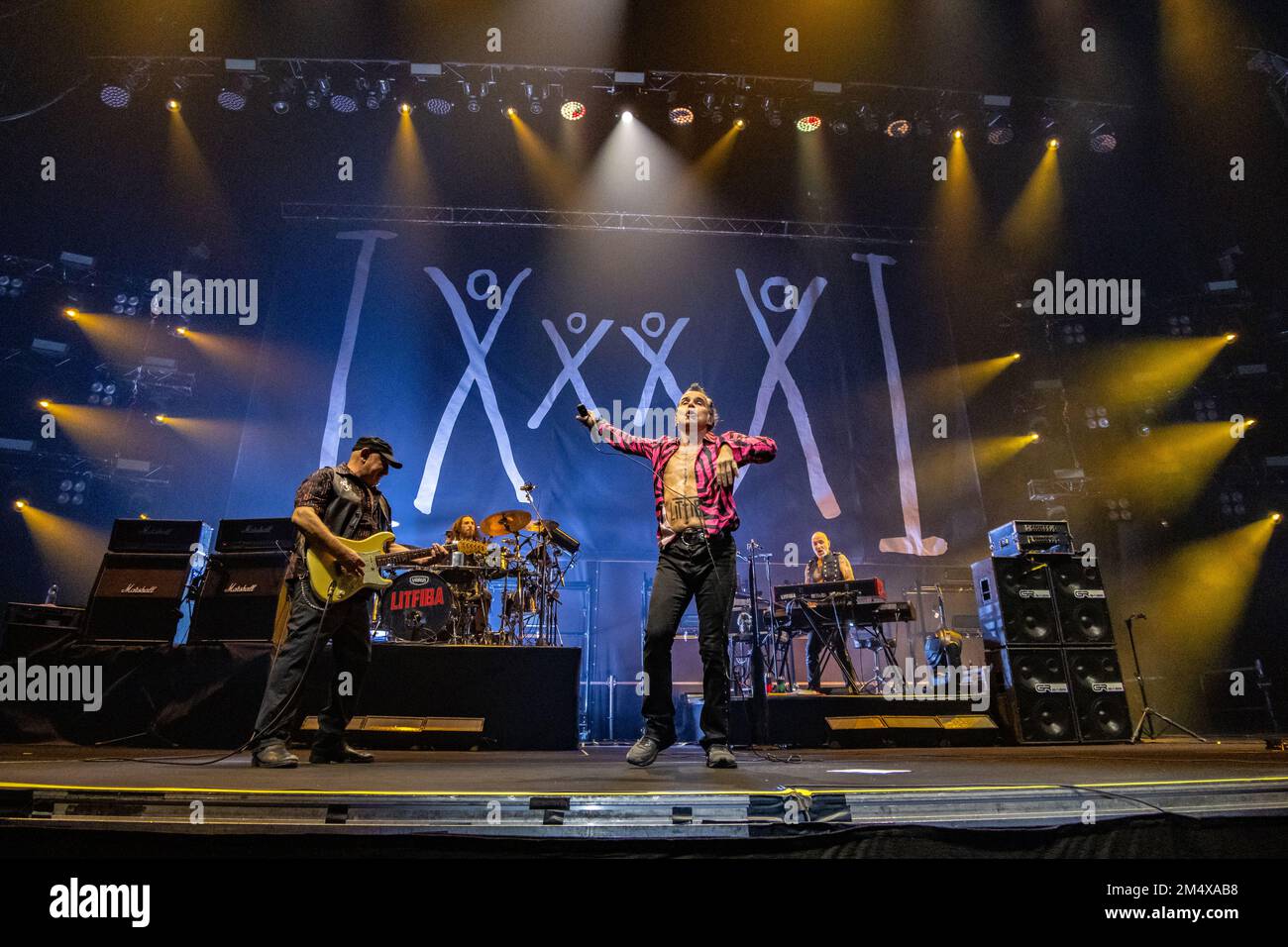 Milan Italy. 22 December 2022. The Italian rock band LITFIBA performs ...
