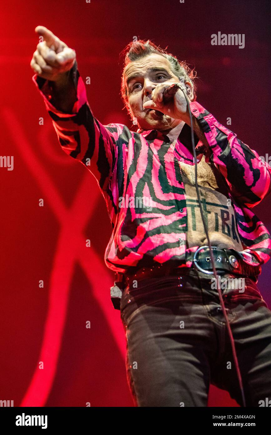 Milan Italy. 22 December 2022. The Italian rock band LITFIBA performs ...