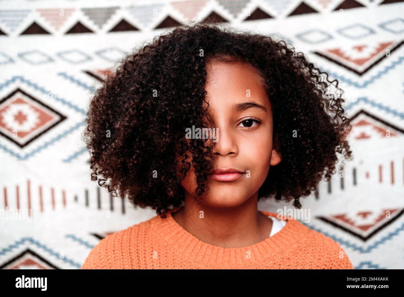 Girl in curly hair hi-res stock photography and images - Alamy