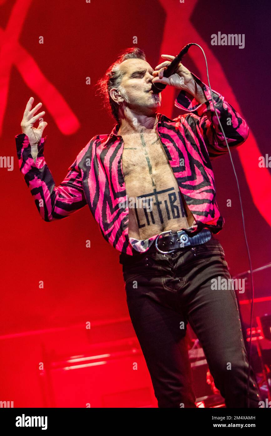 Milan Italy. 22 December 2022. The Italian rock band LITFIBA performs ...