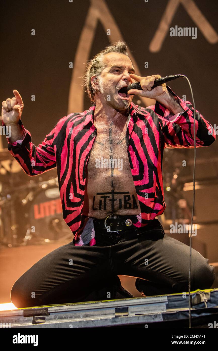Milan Italy. 22 December 2022. The Italian rock band LITFIBA performs ...
