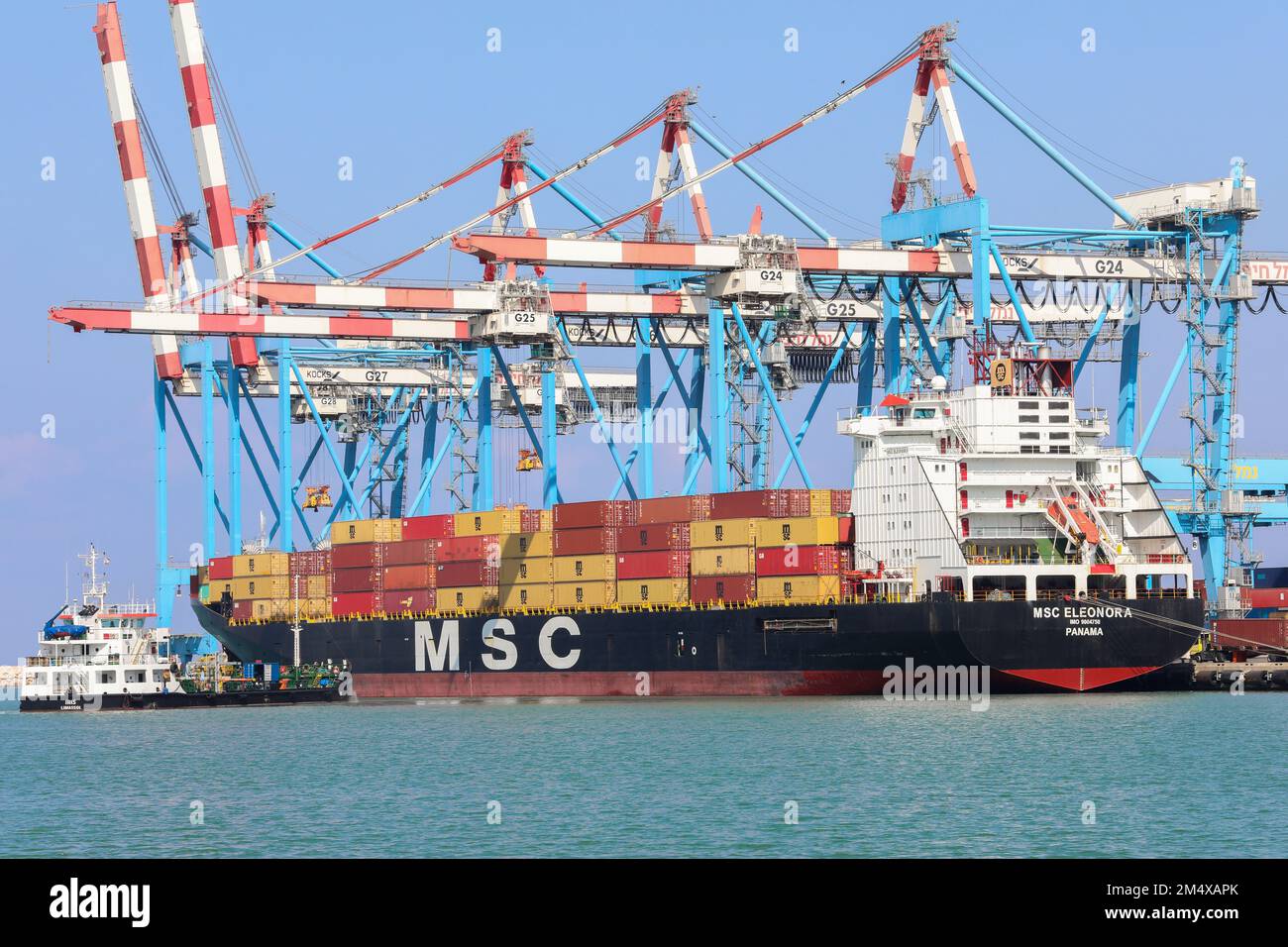 Haifa, Israel - October 11, 2021: MSC Mega Container Ship docked at ...