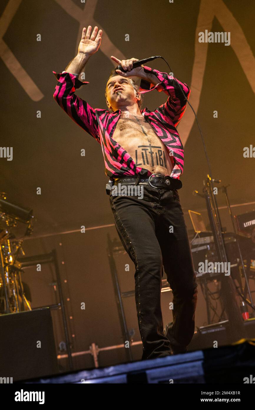Milan Italy. 22 December 2022. The Italian rock band LITFIBA performs ...