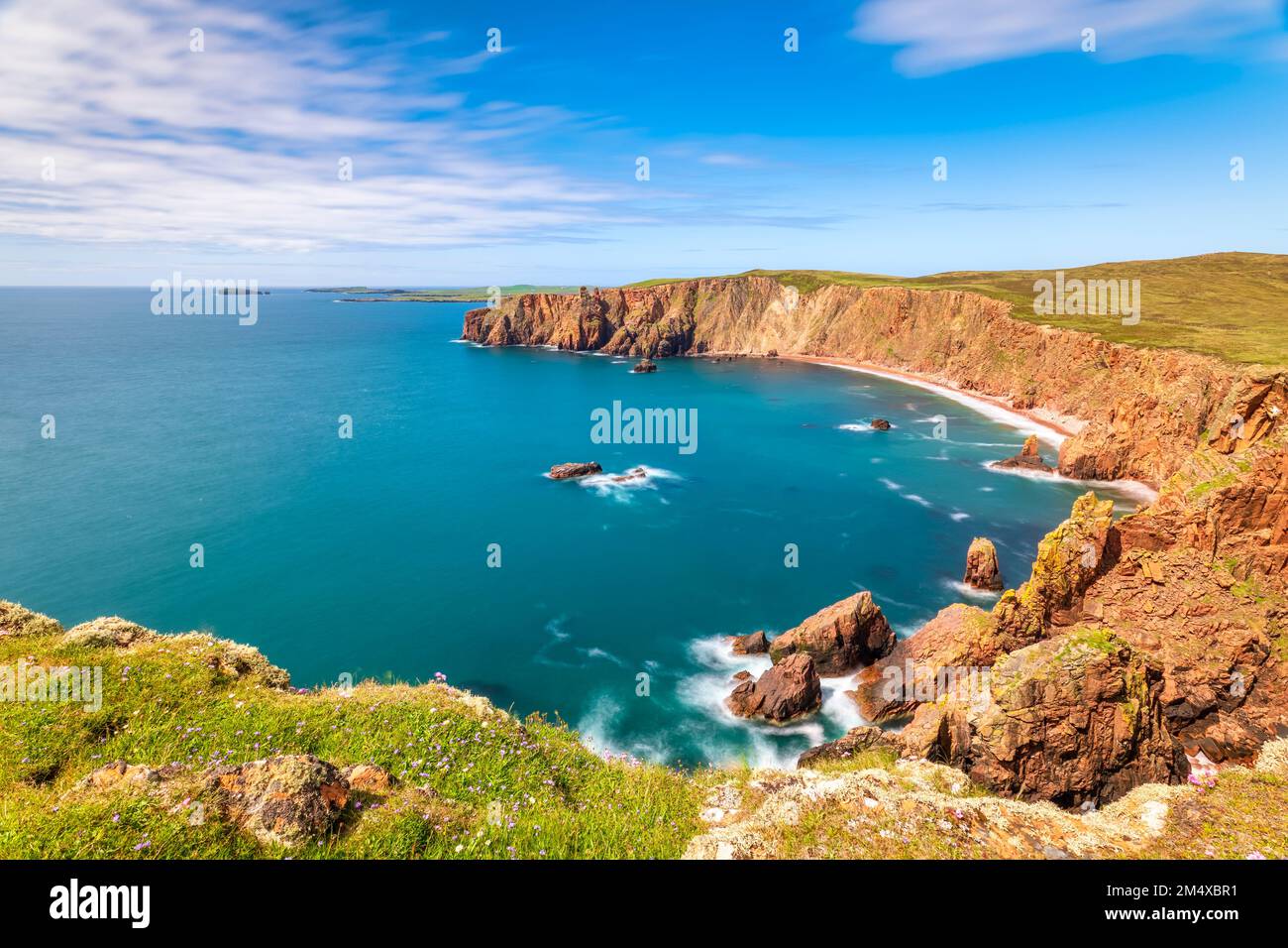 UK, Scotland, Cliffs of Northmavine peninsula Stock Photo - Alamy