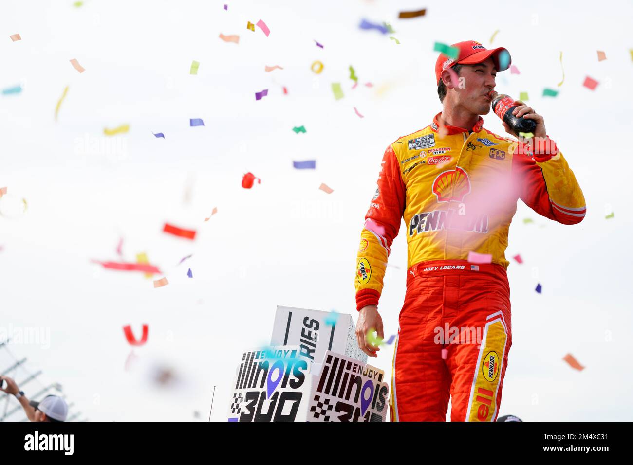 Joey Logano wins the Enjoy Illinois 300 at Gateway at World Wide ...