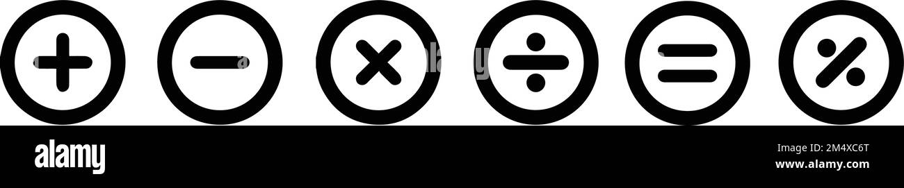Basic mathematical symbol. Plus and minus icon set. Math symbol. equals ... Basic mathematical symbol. Plus and minus icon set. Math symbol. equals ...