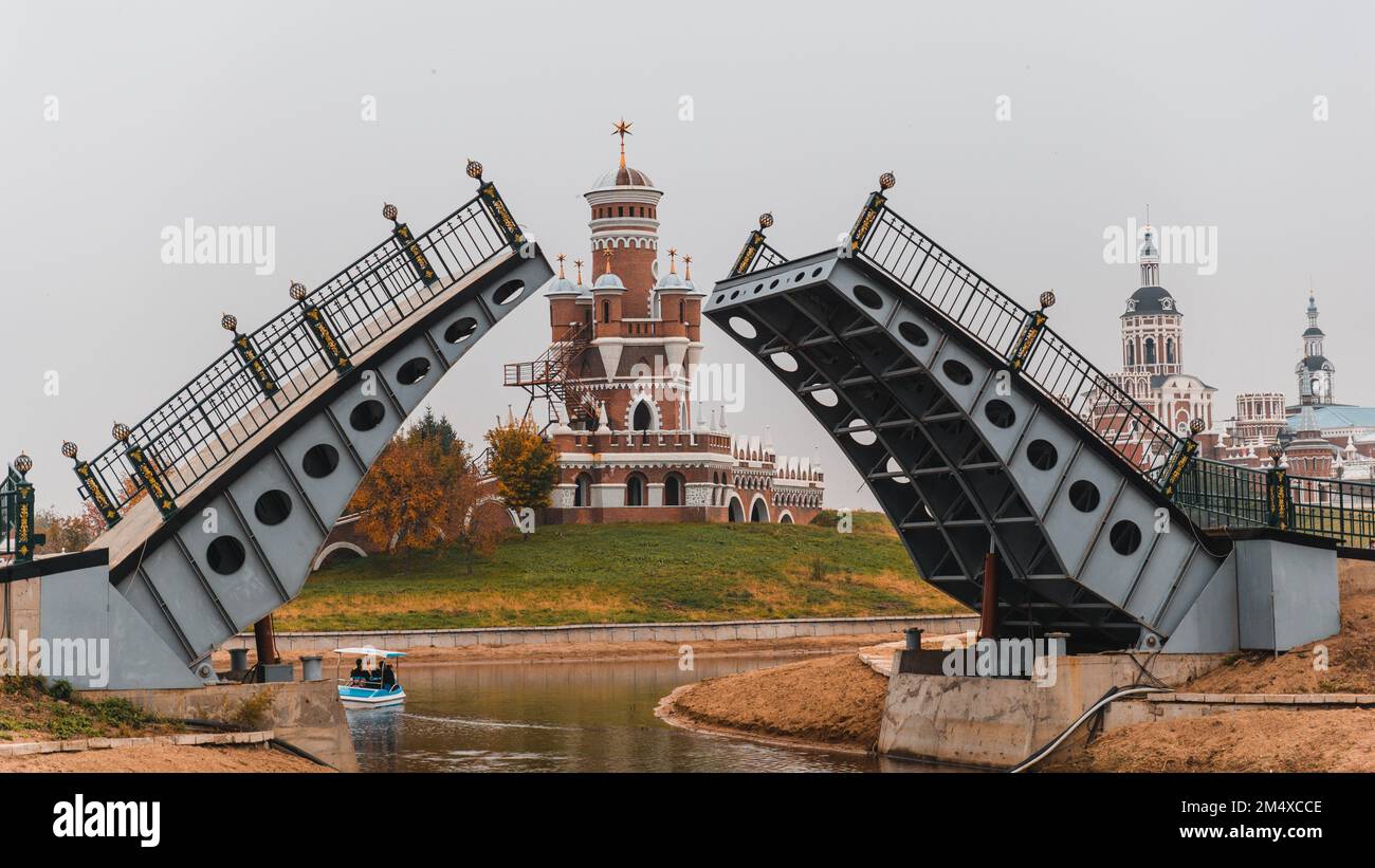 A beautiful shot of the Volga Manor during the day in Harbin, China ...
