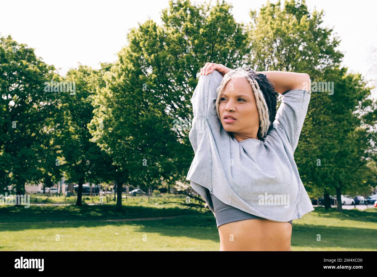 Contemplative athlete hi-res stock photography and images - Alamy