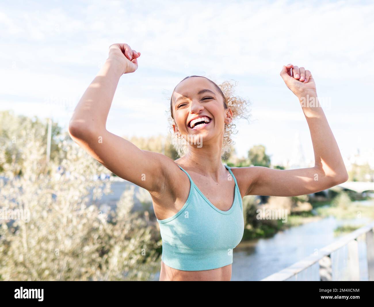 Cheerful athlete hi-res stock photography and images - Alamy