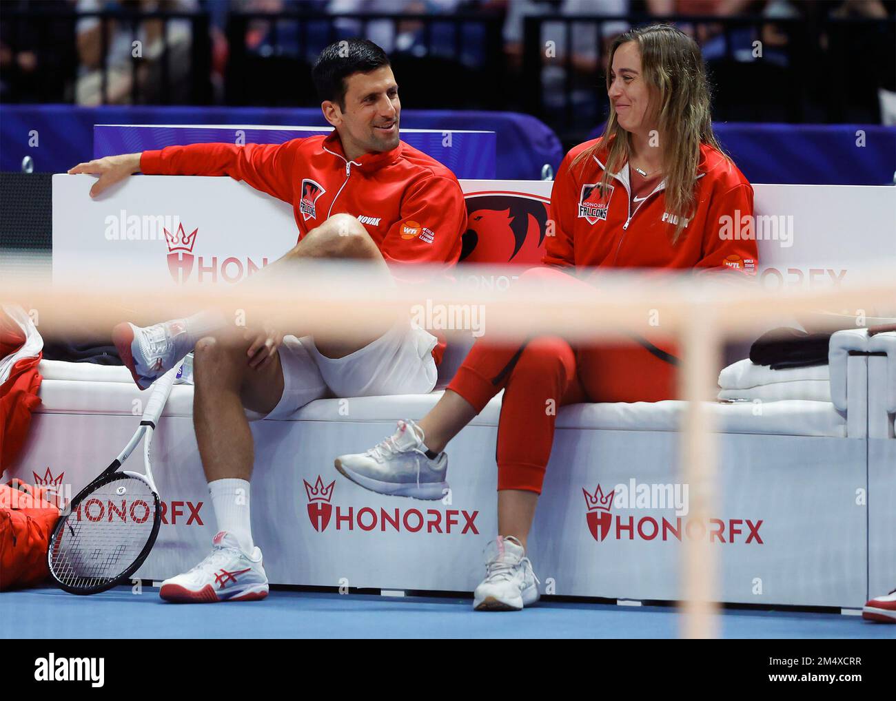 Dubai,UAE, 23rd.,December 2022. Tennis player Novak Djokovic (SRB) and ...