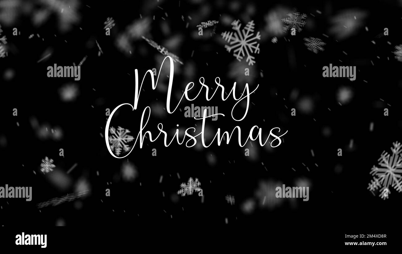 Abstract Christmas Snowflakes background. Falling Christmas snow flake ...