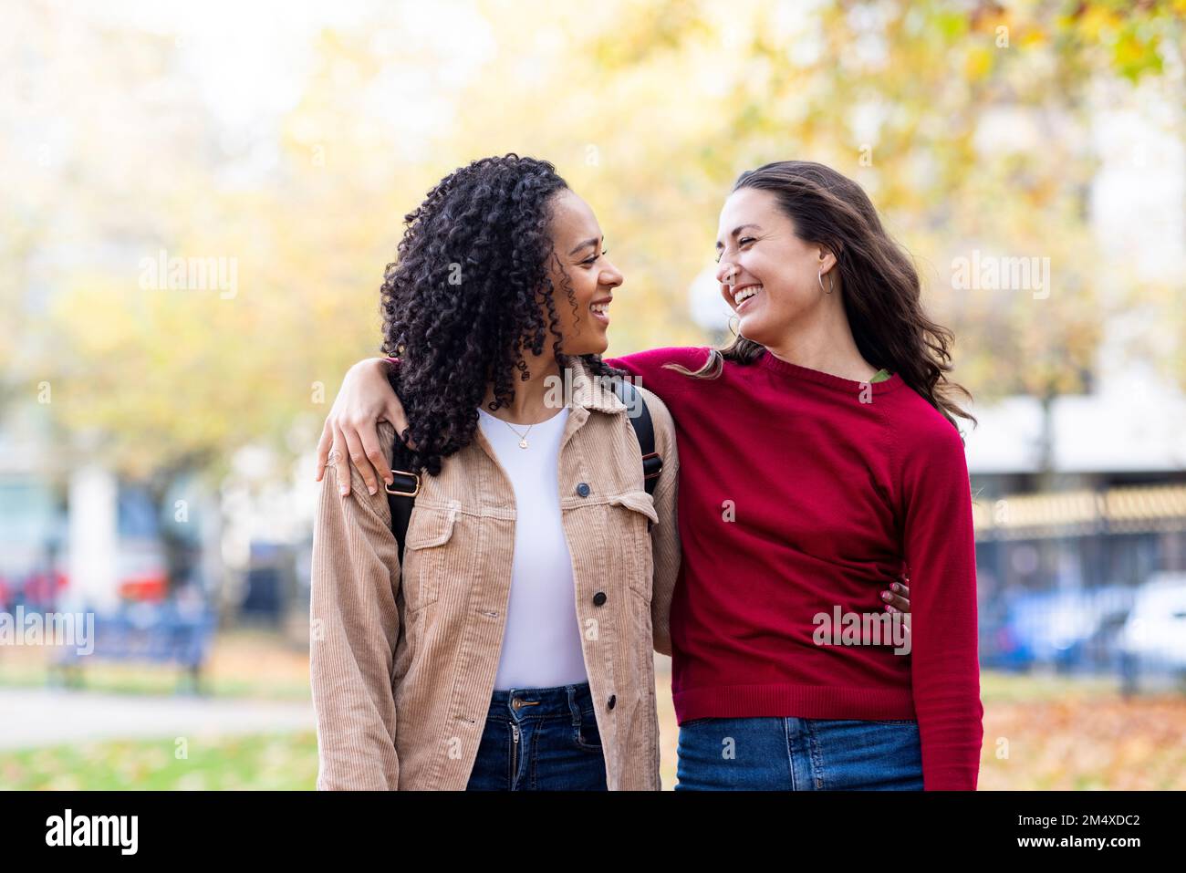 Women arms around hi-res stock photography and images - Alamy