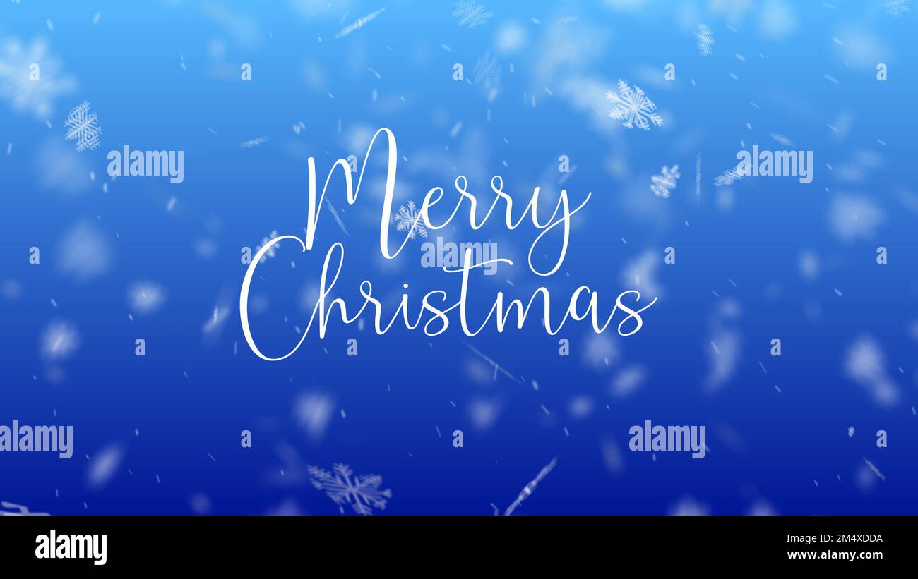 Abstract Christmas Snowflakes background. Falling Christmas snow flake ...