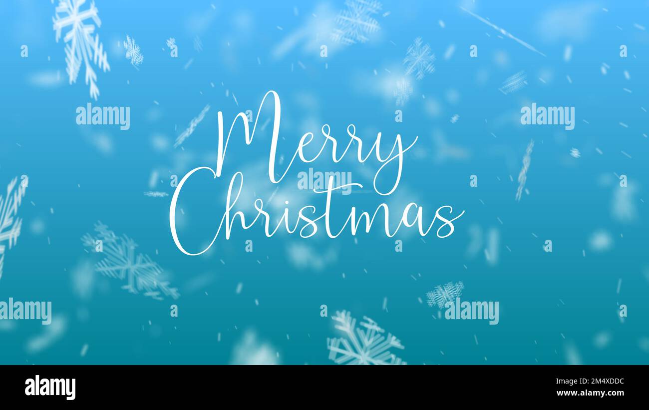 Abstract Christmas Snowflakes background. Falling Christmas snow flake ...