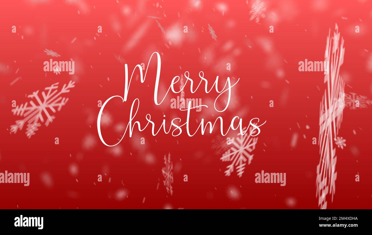 Abstract Christmas Snowflakes background. Falling Christmas snow flake ...