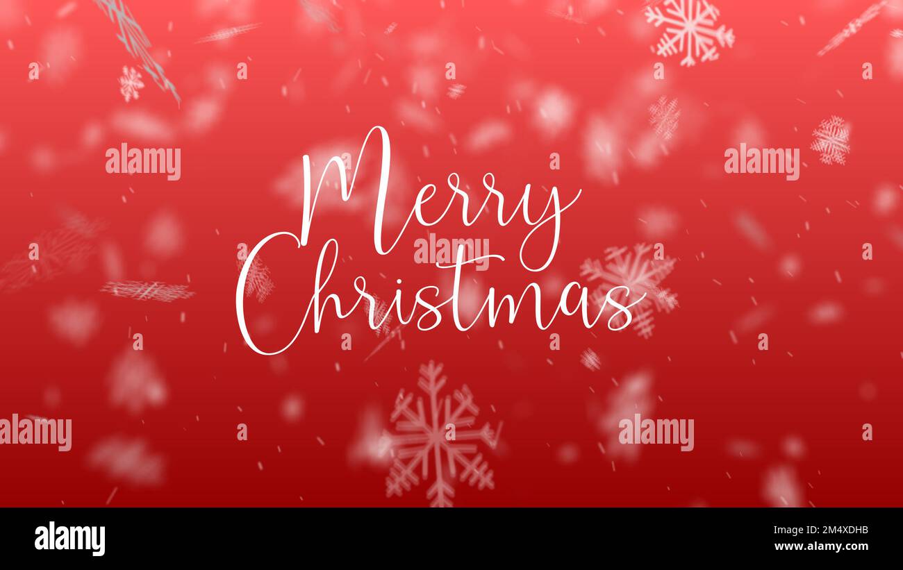 Abstract Christmas Snowflakes background. Falling Christmas snow flake ...