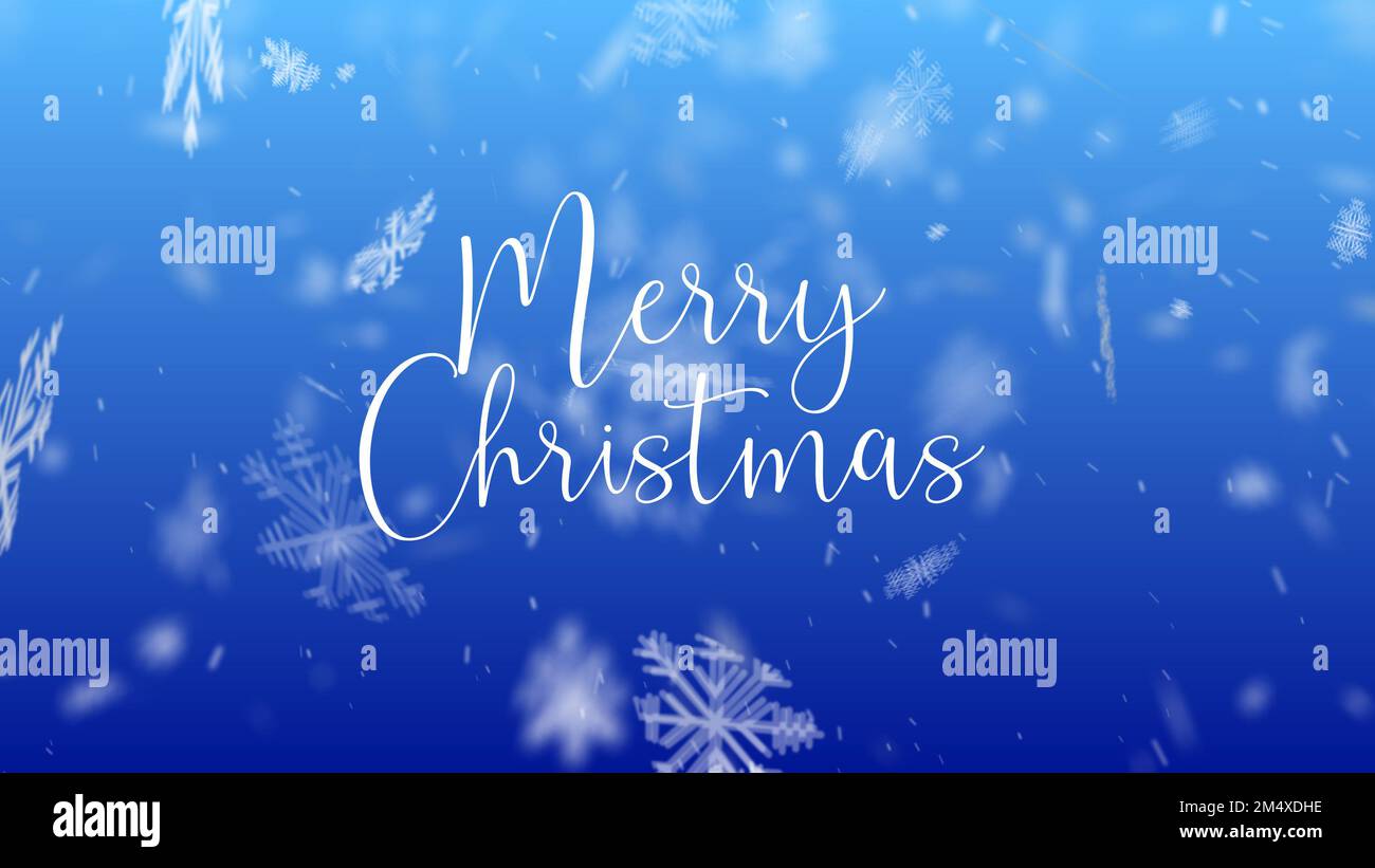 Abstract Christmas Snowflakes background. Falling Christmas snow flake ...