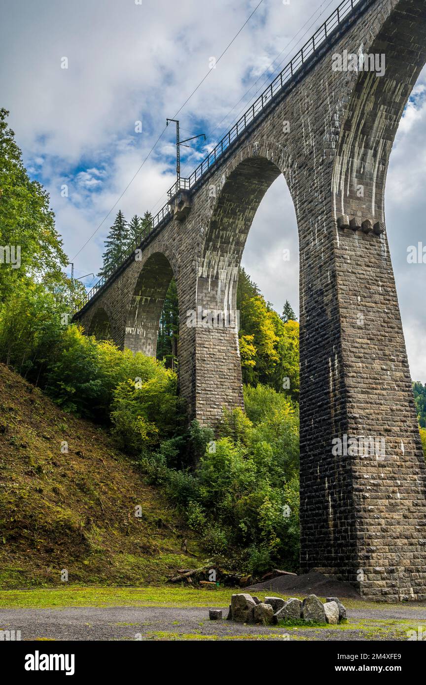 Germany, Baden-Wurttemberg, Hinterzarten, Ravenna Bridge viaduct ...