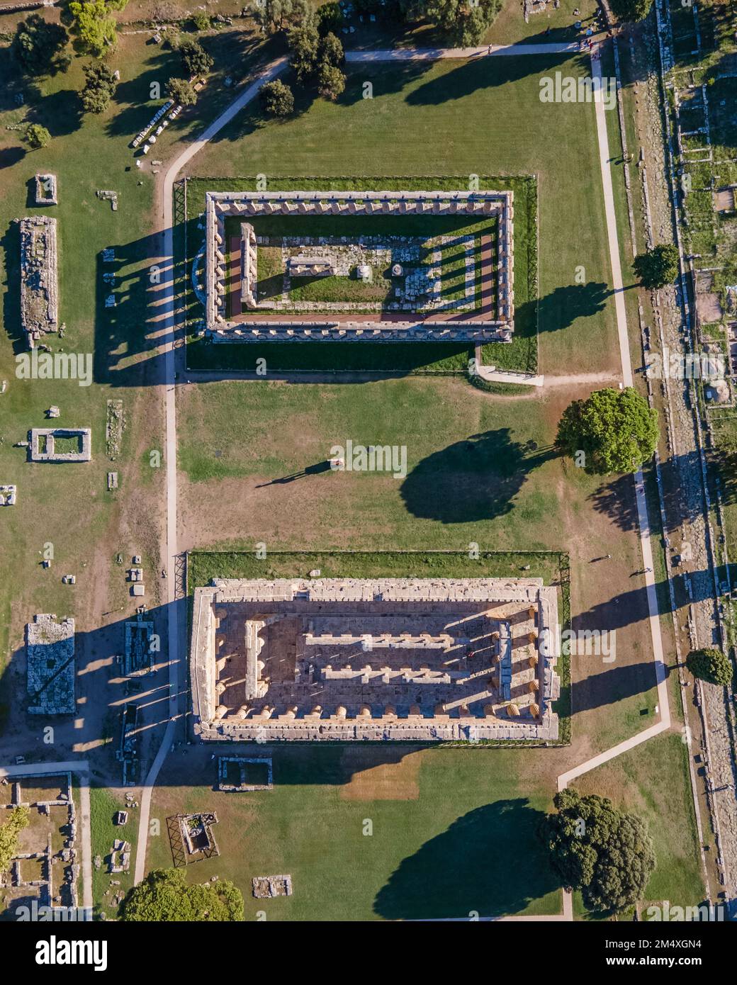 Aerial view temple neptune hi-res stock photography and images - Alamy