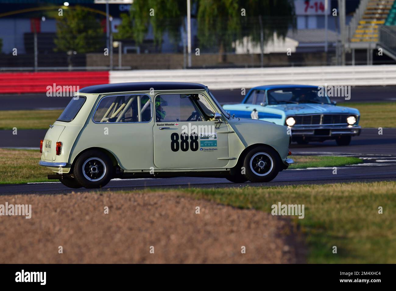 Oops a spin at Luffield, Daniel Wheeler, Austin Mini Cooper S, Adrian ...