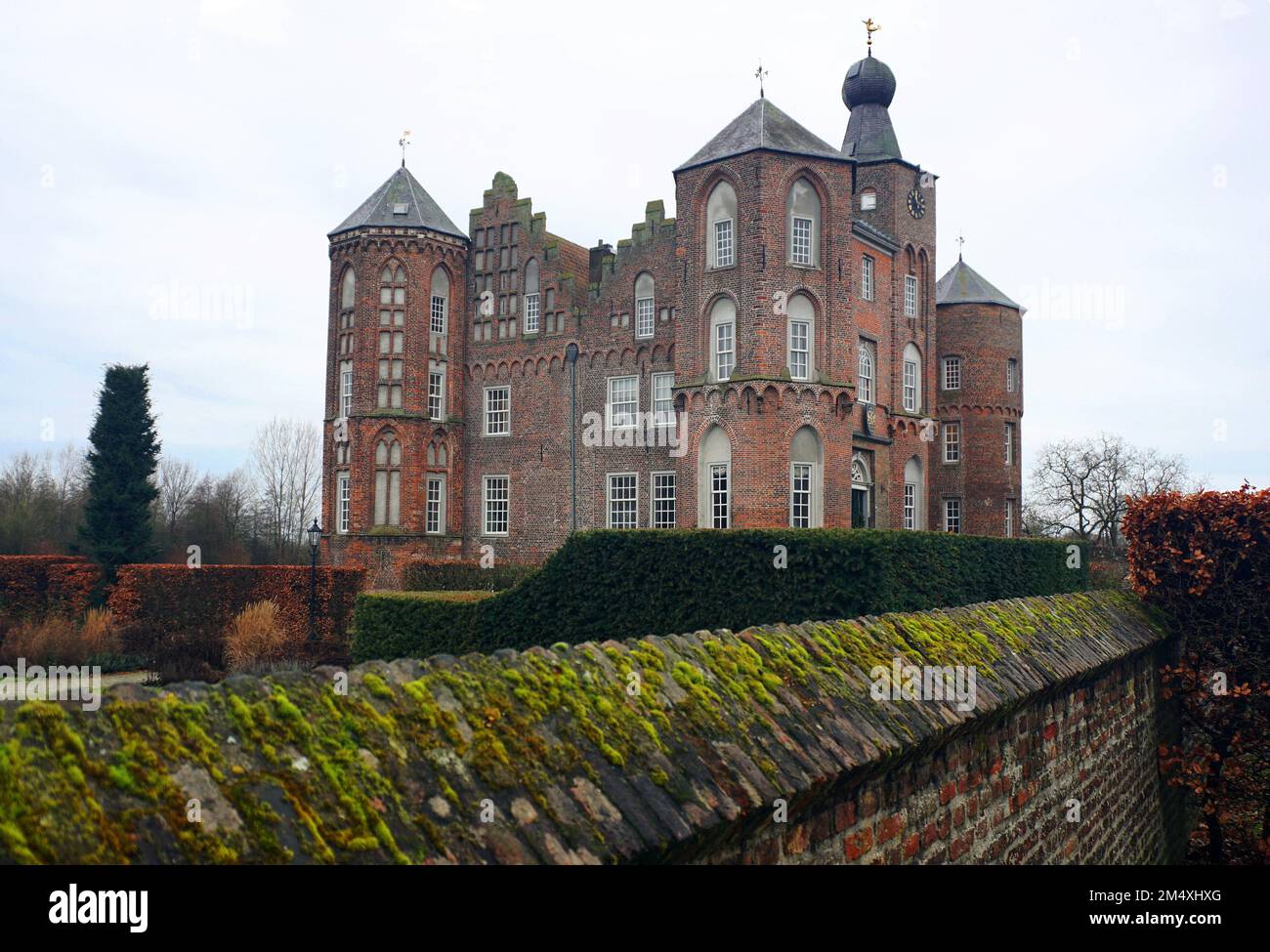 Aarle-Rixtel, Netherlands - Dec 19 2022 Croy Castle: the oldest parts ...